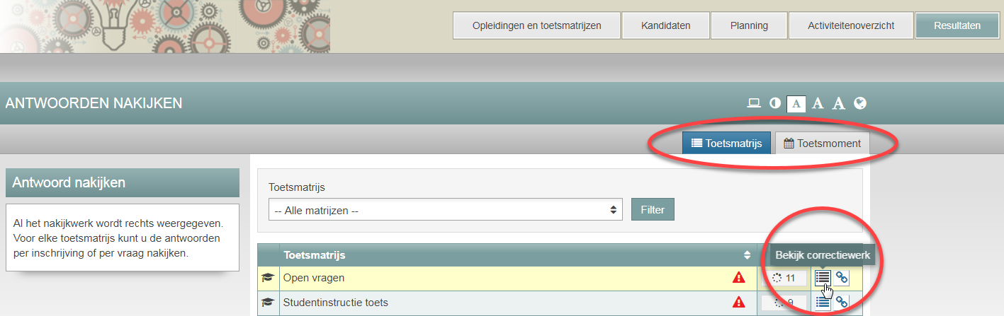 Educate-it supportsite: Digitaal toetsen met Remindo | Nagekeken werk ...