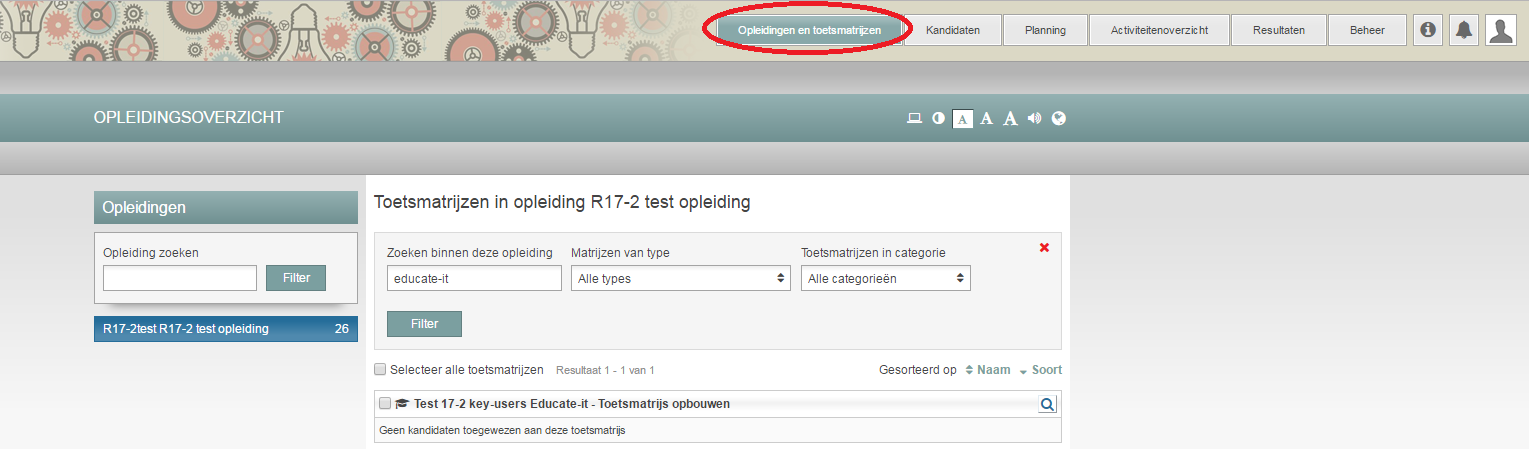 Educate-it supportsite: E-assessment met Remindo | Toetsmatrijs ...